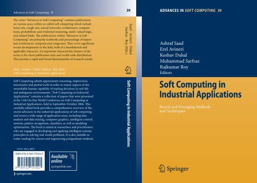 Soft Computing in Industrial Applications