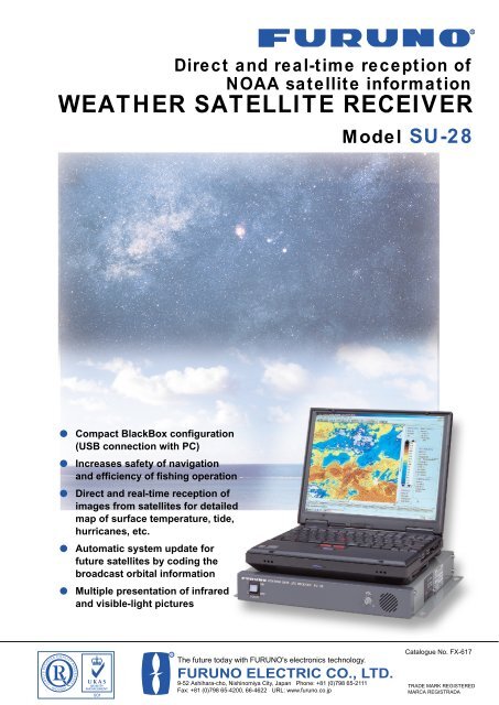 WEATHER SATELLITE RECEIVER Model SU-28