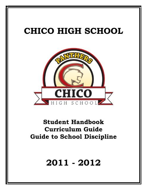 Chico High Student Handbook - Chico High School - Chico Unified ...