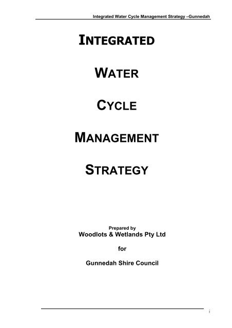 Integrated Water Cycle Management Strategy - Gunnedah Shire ...