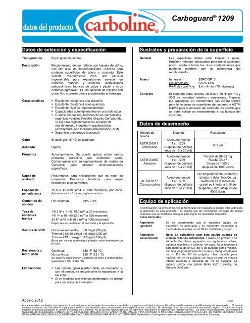 Carboguard® 1209 - Carboline