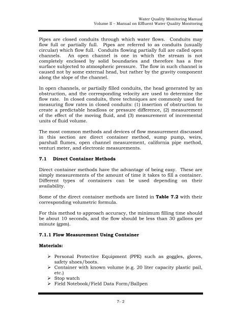 Water Quality Monitoring