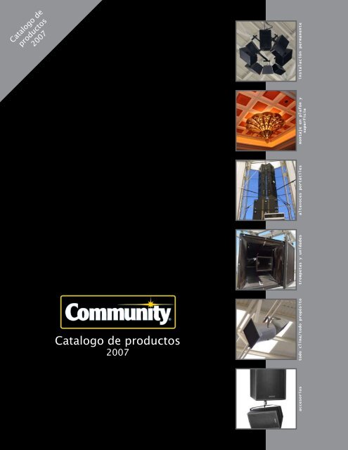 Catalogo de productos - Community Professional Loudspeakers
