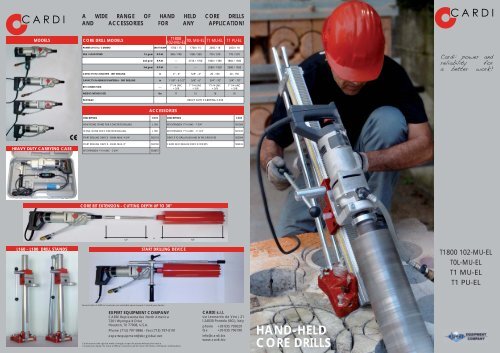 Hand held core drills - Cardi