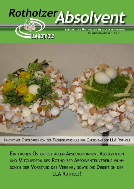 Absolvent Rotholzer ZEITUNG DES ROTHOLZER - LLA Rotholz