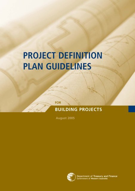 project definition plan guidelines - Department of Treasury