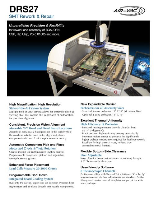 SMT Rework & Repair - Air-Vac