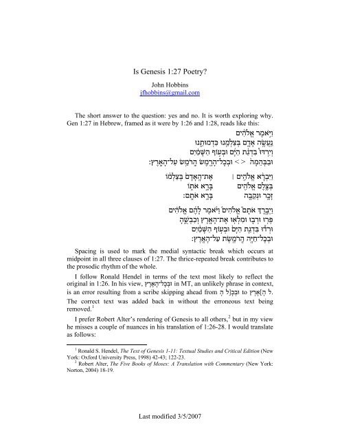 here - Ancient Hebrew Poetry