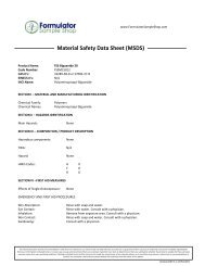 Foundation Formula - Formulator Sample Shop
