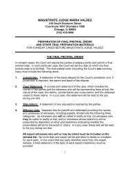 Order for Pretrial Conference - District of Massachusetts