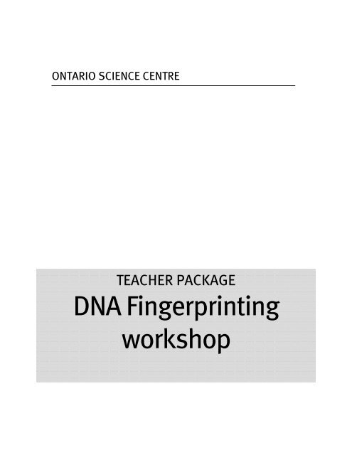 DNA+Fingerprinting+Teacher+Package