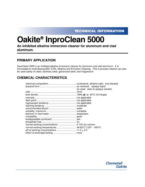 OakiteÂ® InproClean 5000 - Super Kleen Direct