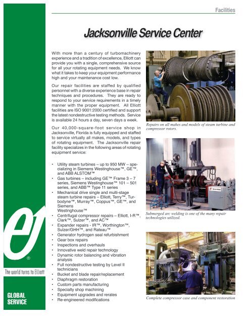 Jacksonville, Florida - Elliott Turbomachinery