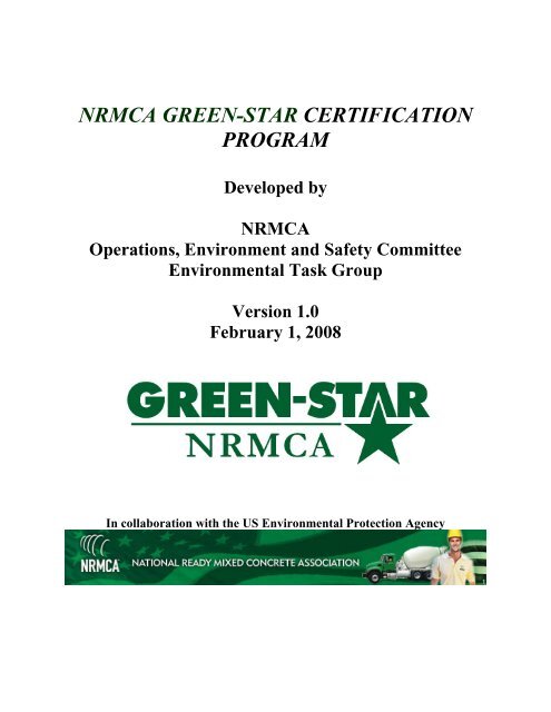 nrmca green-star certification program - National Ready Mixed ...