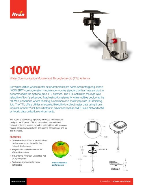 Water Communication Module and Through-the-Lid (TTL ... - Itron
