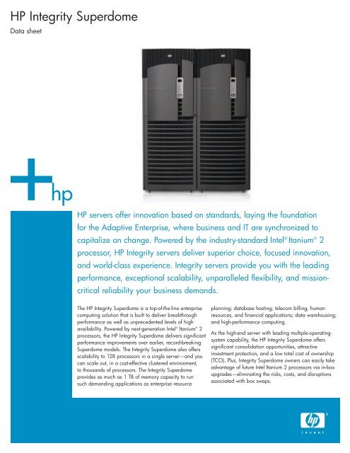 HP Integrity Superdome