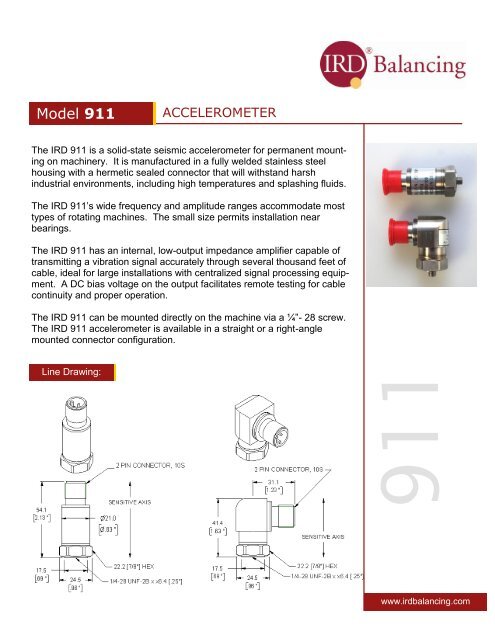 Model 911 - IRD Balancing