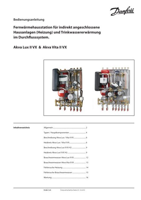 und TrinkwassererwÃ¤rmung im Durchflusssystem. Akva ... - Danfoss
