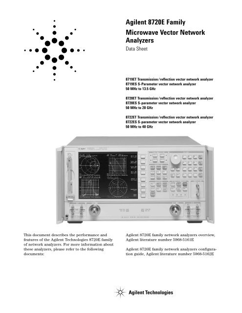 Agilent 8720E Family Microwave Vector Network Analyzers