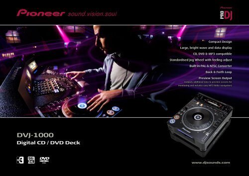 DVJ-1000 Digital CD / DVD Deck - Pioneer