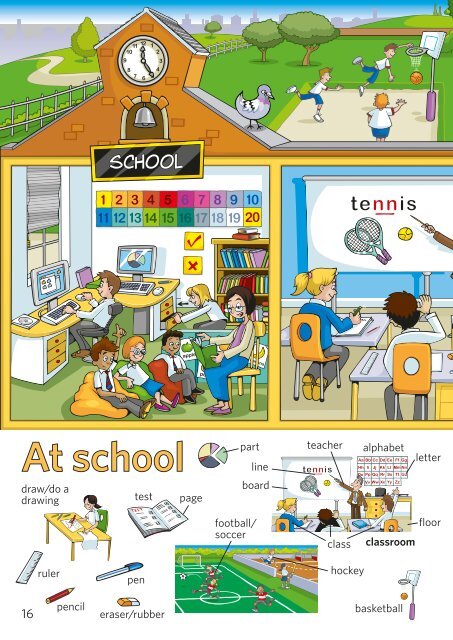 At school part line teach