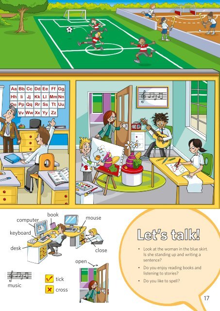 At school part line teach