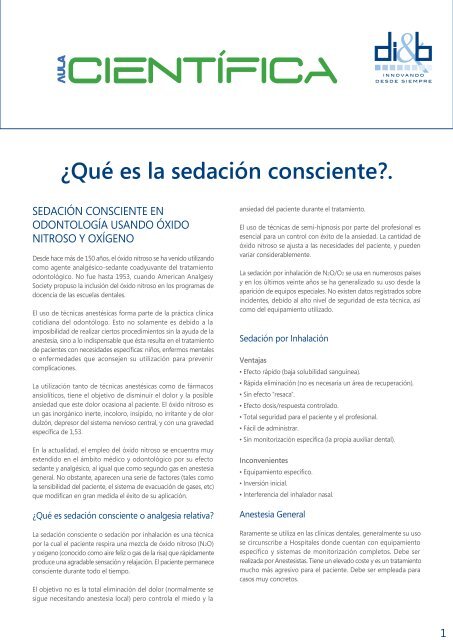 ¿Qué es la sedación consciente?