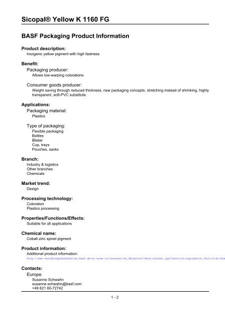 View - BASF Packaging Portal