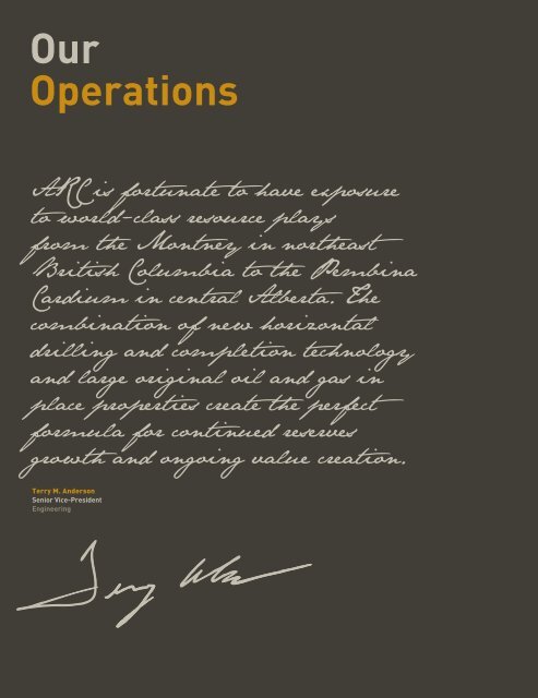 our operations - ARC Resources Ltd.