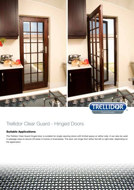 Trellidor Clear Guard - Hinged Doors