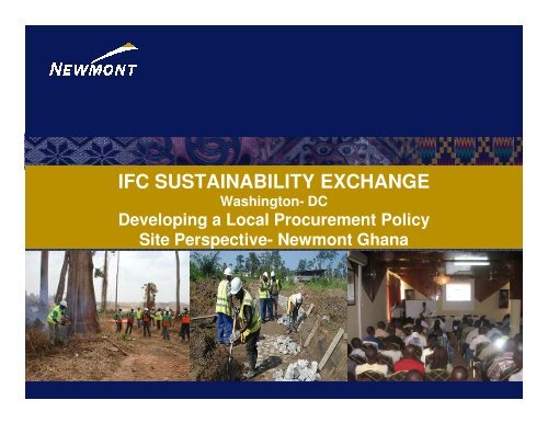 Developing a Local Procurement Policy and - CommDev