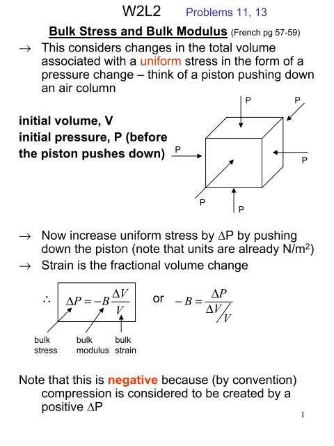 bulk and shear and constrained modulus bulk and shear and constrained modulus