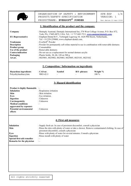 Eversoft Powder - m-tec dental