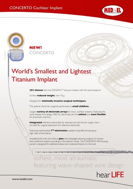 Med El Logo MED EL KÜRT GEWINNERKINDER DES IDEASforEARS WETTBEWERBS