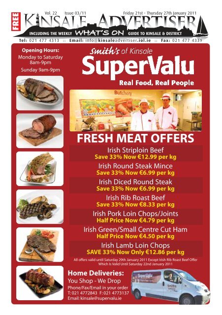 FRESH MEAT OFFERS - Kinsale and District Newsletter