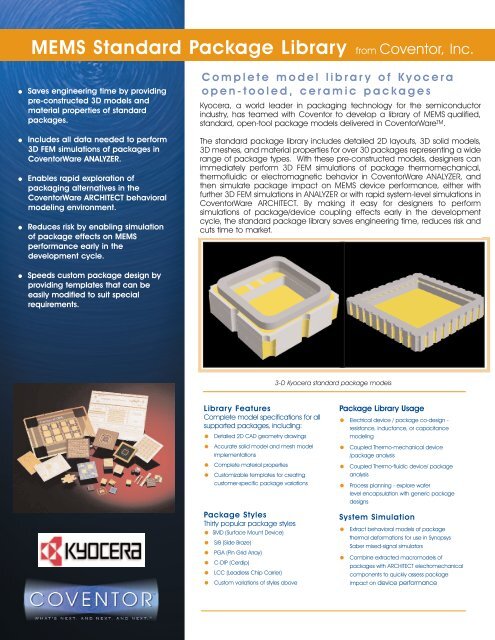 Kyocera Package Libraries - Europractice