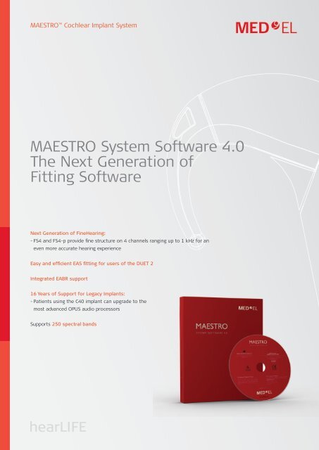 MAESTRO System Software 4.0 The Next Generation of ... - Med-El