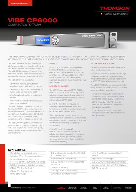 Download - Thomson Video Networks