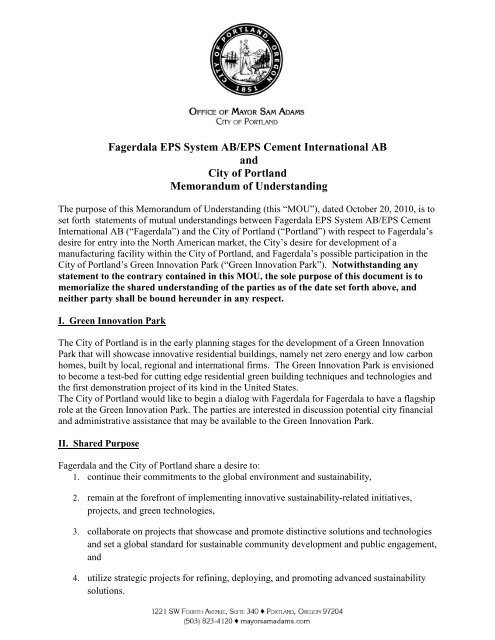 Fagerdala EPS System AB/EPS Cement International AB