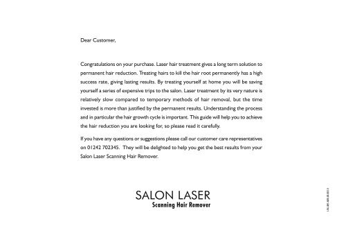 Dear Customer, Congratulations on your ... - Livingiseasy.co.uk