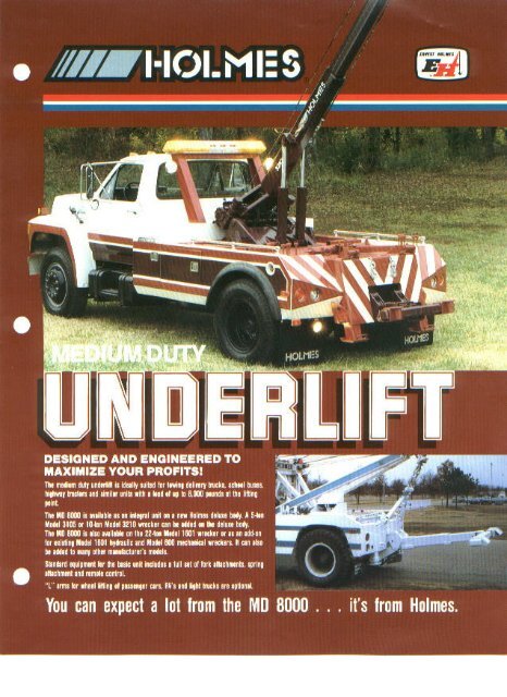 Holmes - MD8000 Medium Duty Underlift
