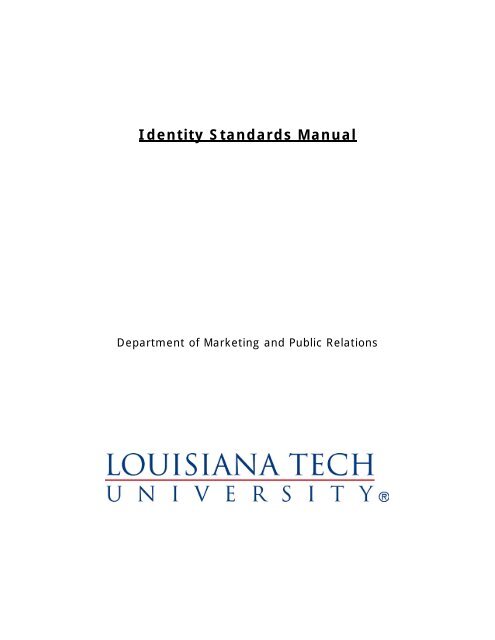 Identity Standards Manual - Community