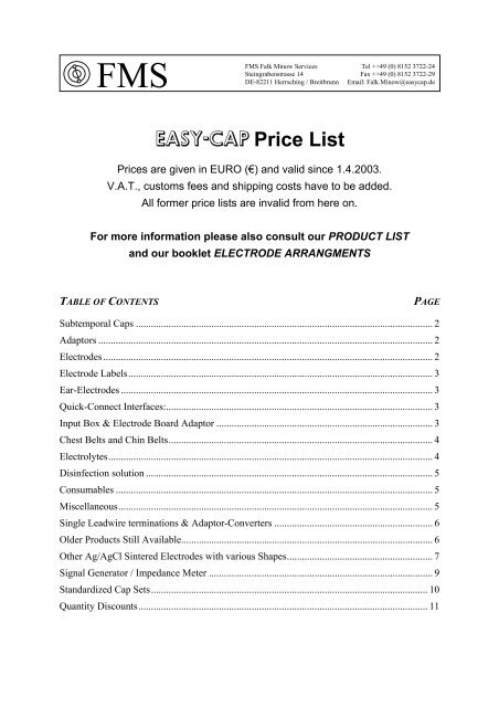 Subtemporal Caps - EASY CAP | EEG Recording Caps and Related ...