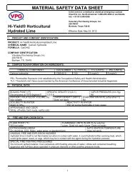Hydrated Lime - MSDS English - Lafarge