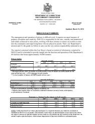 Directive #4911 - New York State Department of Correctional Services