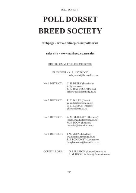 POLL DORSET BREED SOCIETY