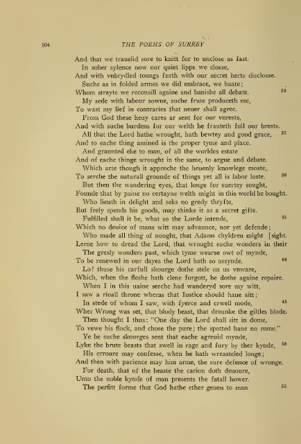 104 THE POEMS OF SURREY A