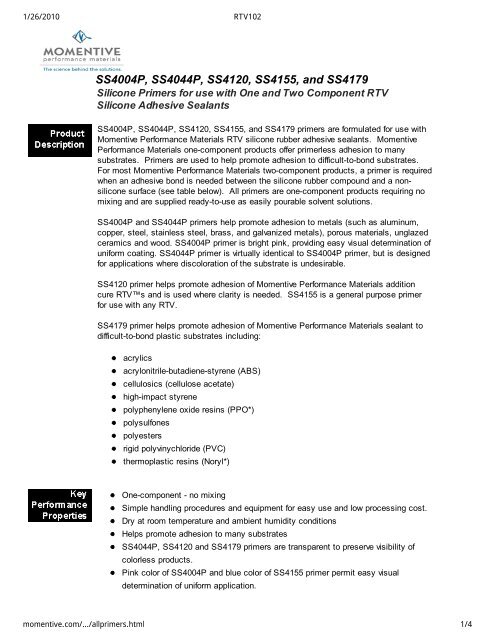 SS4004P, SS4044P, SS4120, SS4155, and SS4179 - EV Roberts