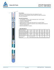 Drill Collar Severing Tool Dual Fire – EBW Initiated Owen's Drill ...