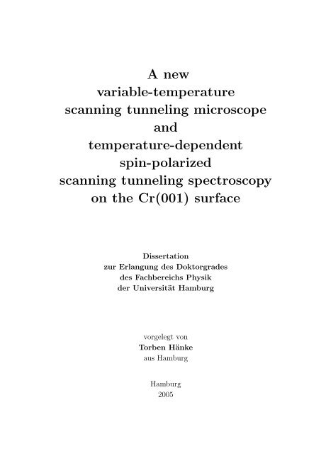 A new variable-temperature scanning tunneling microscope and ...